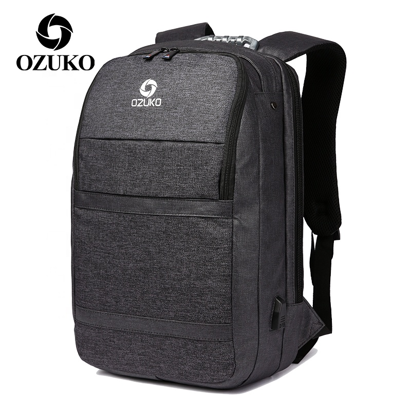 Ozuko 9046 New Waterproof 600D Backpack Bag Luxury School Laptop Bags ...