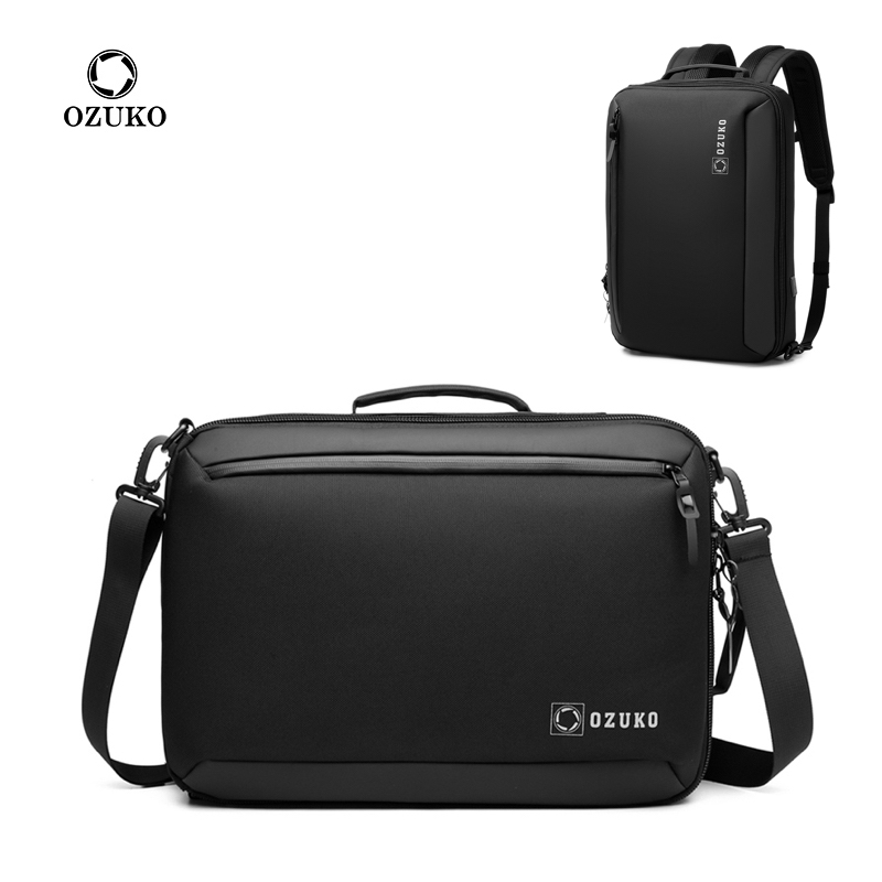 Ozuko 9490 Usb Waterproof Backpack Capacity Easy Carry Laptop Bag 15.6 ...