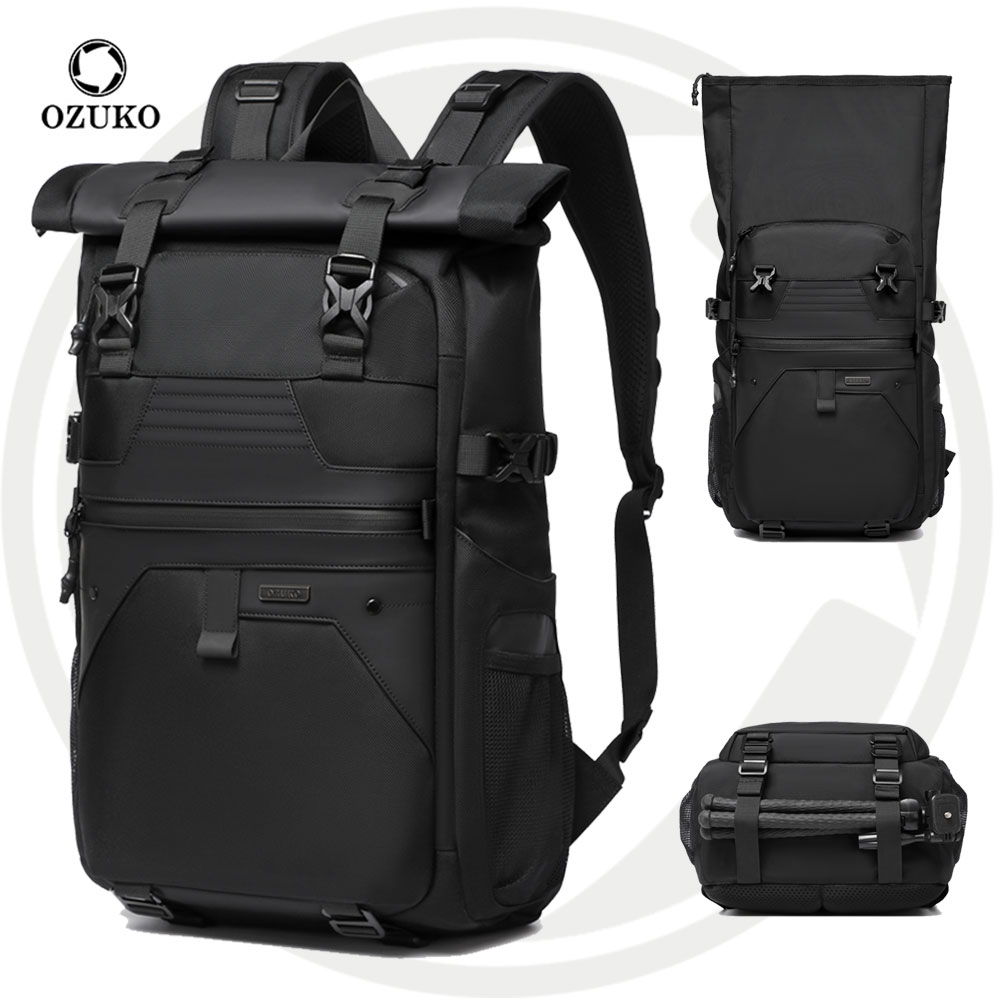 OZUKO 9761 Men's 30L Rolltop Waterproof Fashionable Backpack Floating ...